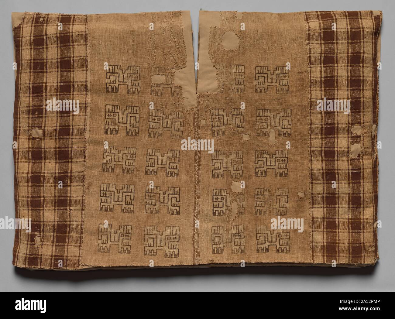 Tunic with Profile Animals and Checkerboards, 700 BC-AD 650 Stock Photo ...