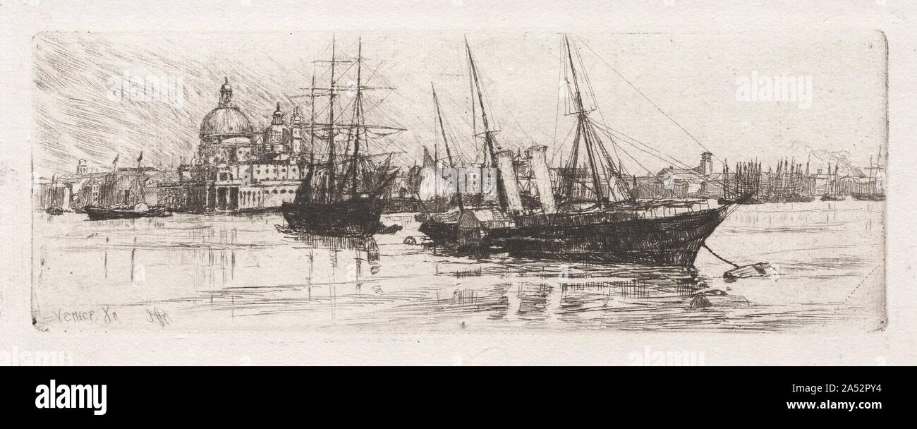 Two Boats, Venice, 1880 Stock Photo - Alamy