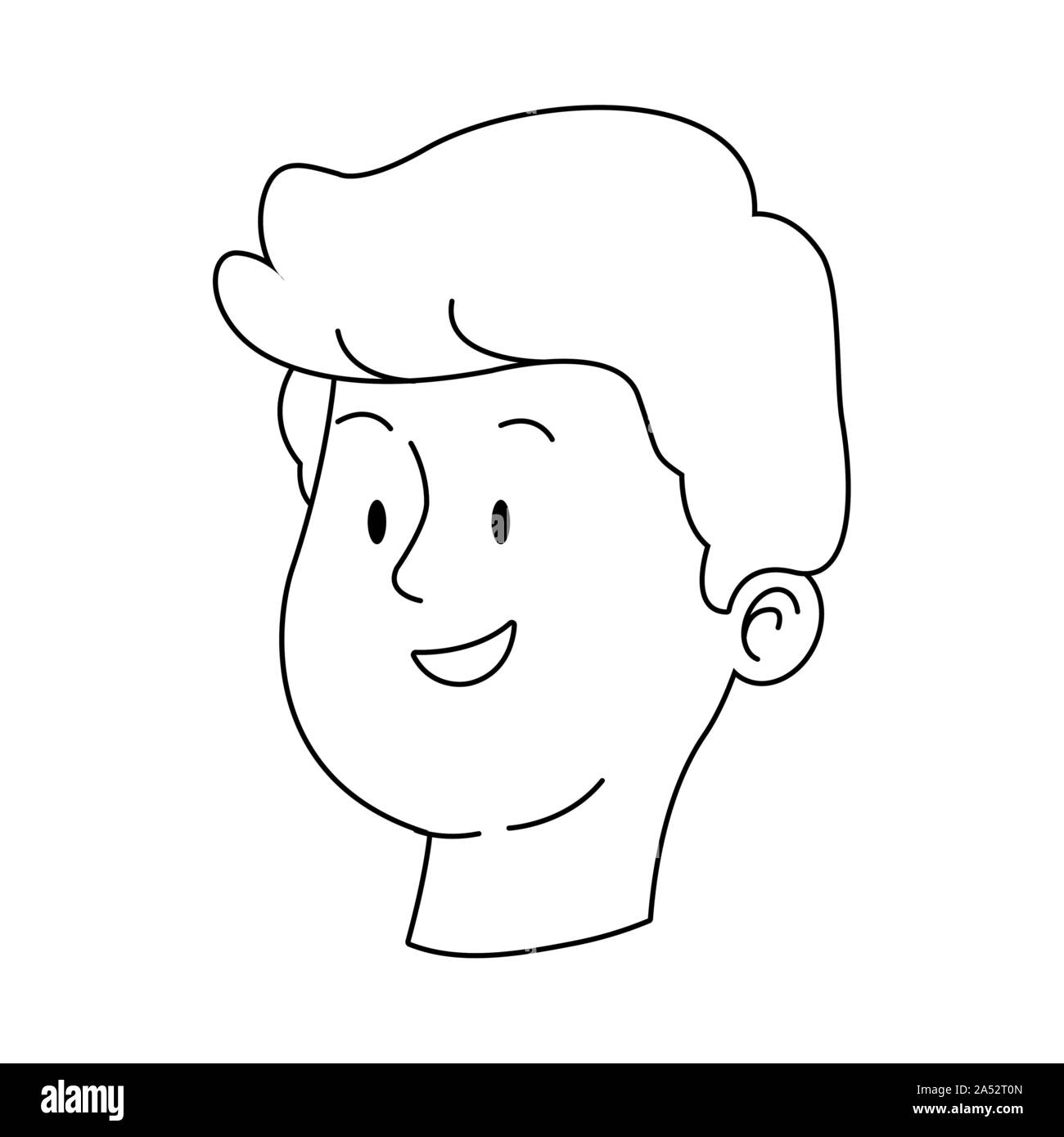 cute teen boy icon, flat design Stock Vector Image & Art - Alamy