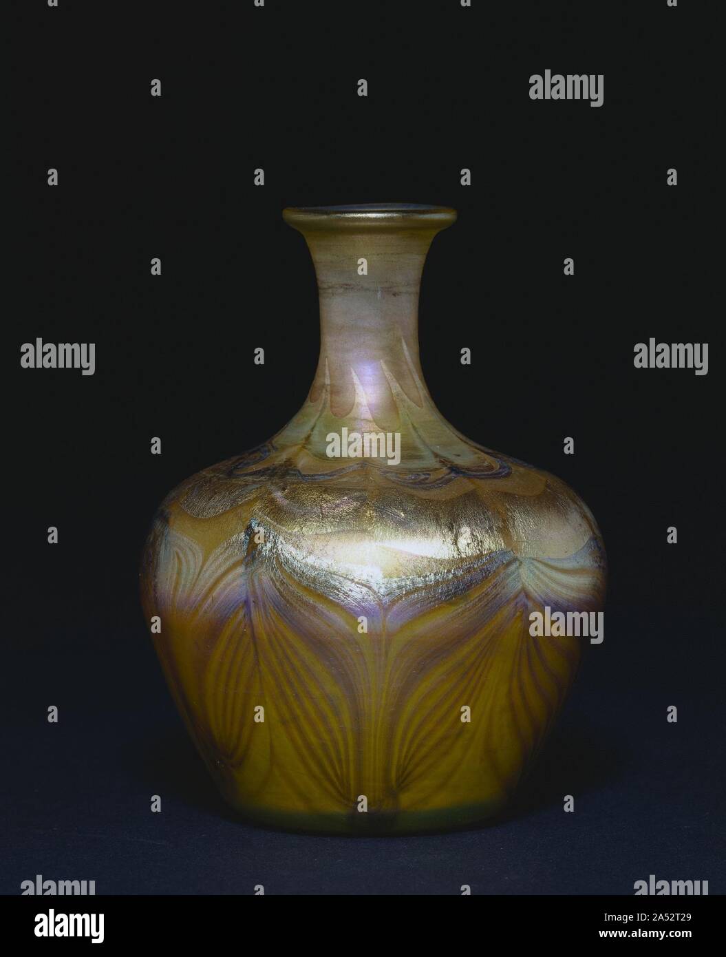 Vase, c. 1905-10. Favrile, a type of glass developed by Louis Comfort ...