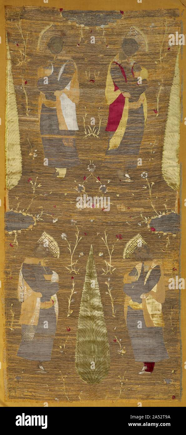 Velvet panel with four youths smelling flowers, 1625-1650. A new style ...