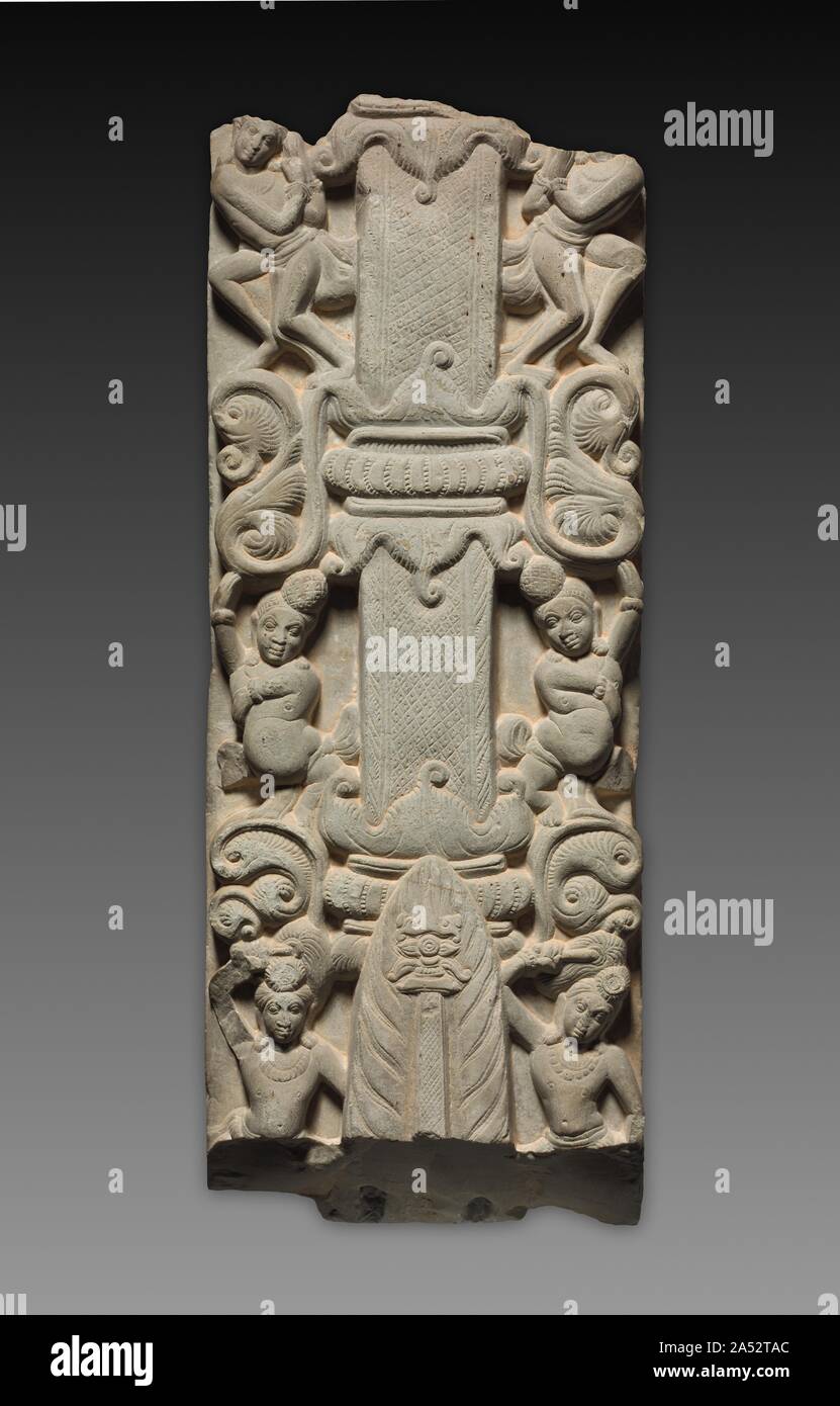 Veneration of the Buddha as a Fiery Pillar, late 100s-200s. Lively ...