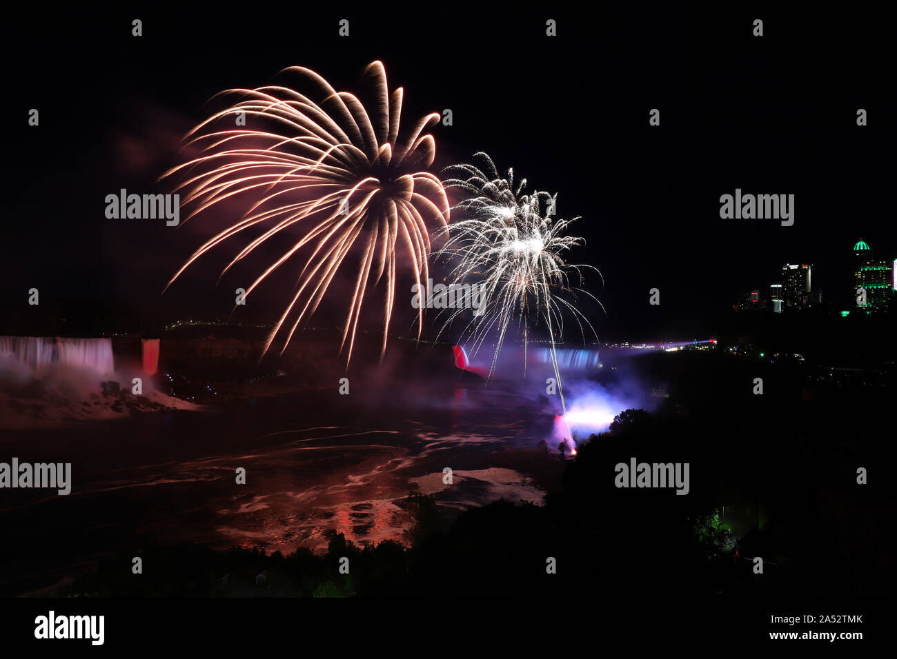 Spectacular FIreworks at Niagara Falls, Ontario, Canada Stock Photo - Alamy