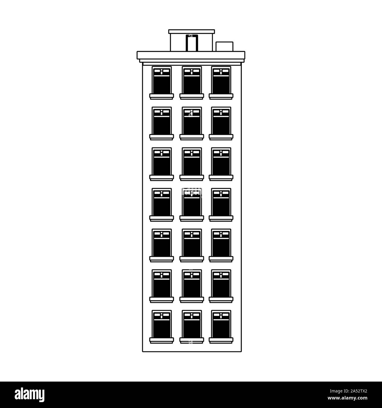 Tall contemporary building Cut Out Stock Images & Pictures - Alamy