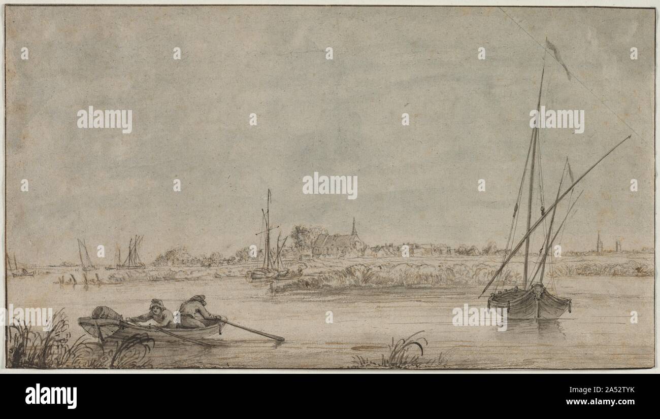 View of Dordrecht from the River, 1775-1815 Stock Photo - Alamy