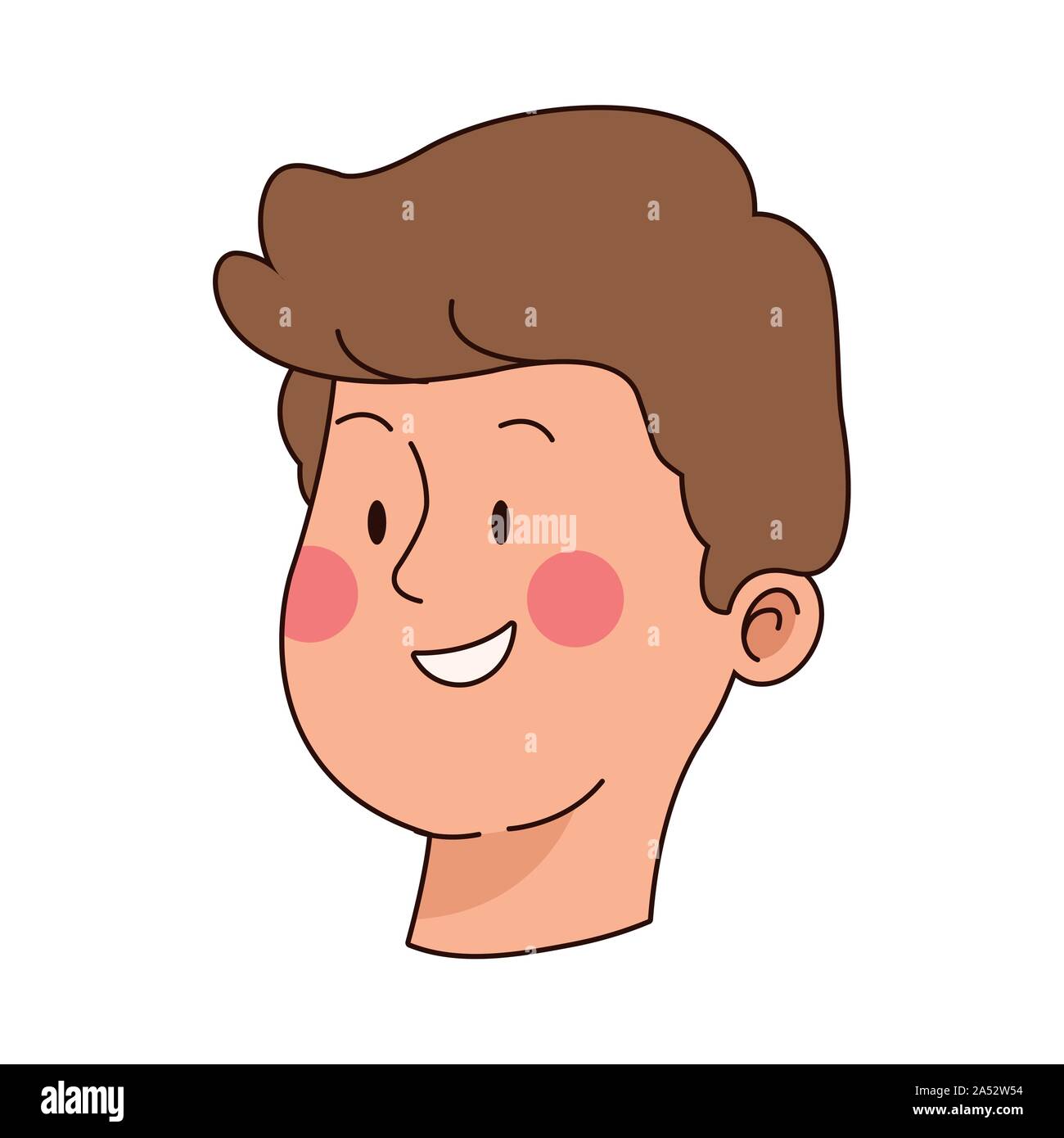 cute teen boy icon, flat design Stock Vector Image & Art - Alamy