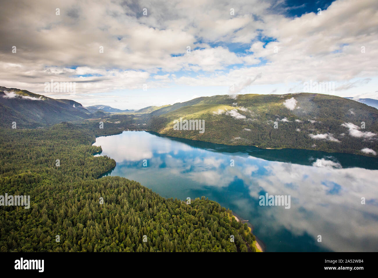 Aerial view of Cultus Lake, British Columbia Stock Photo - Alamy