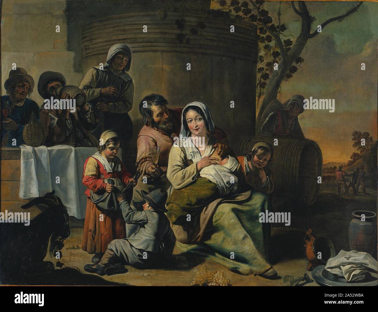 Vintage Scene, 1650s Stock Photo - Alamy