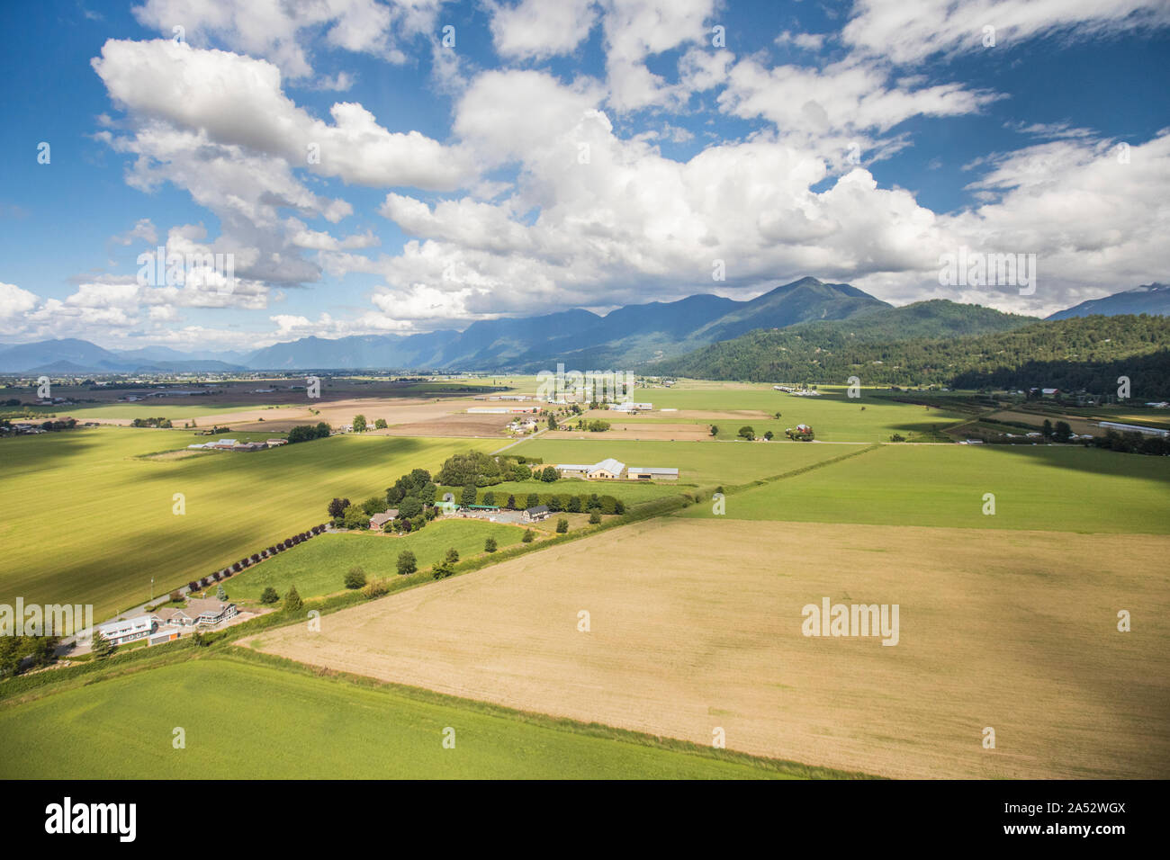 Scenic farmland from above Stock Photo - Alamy