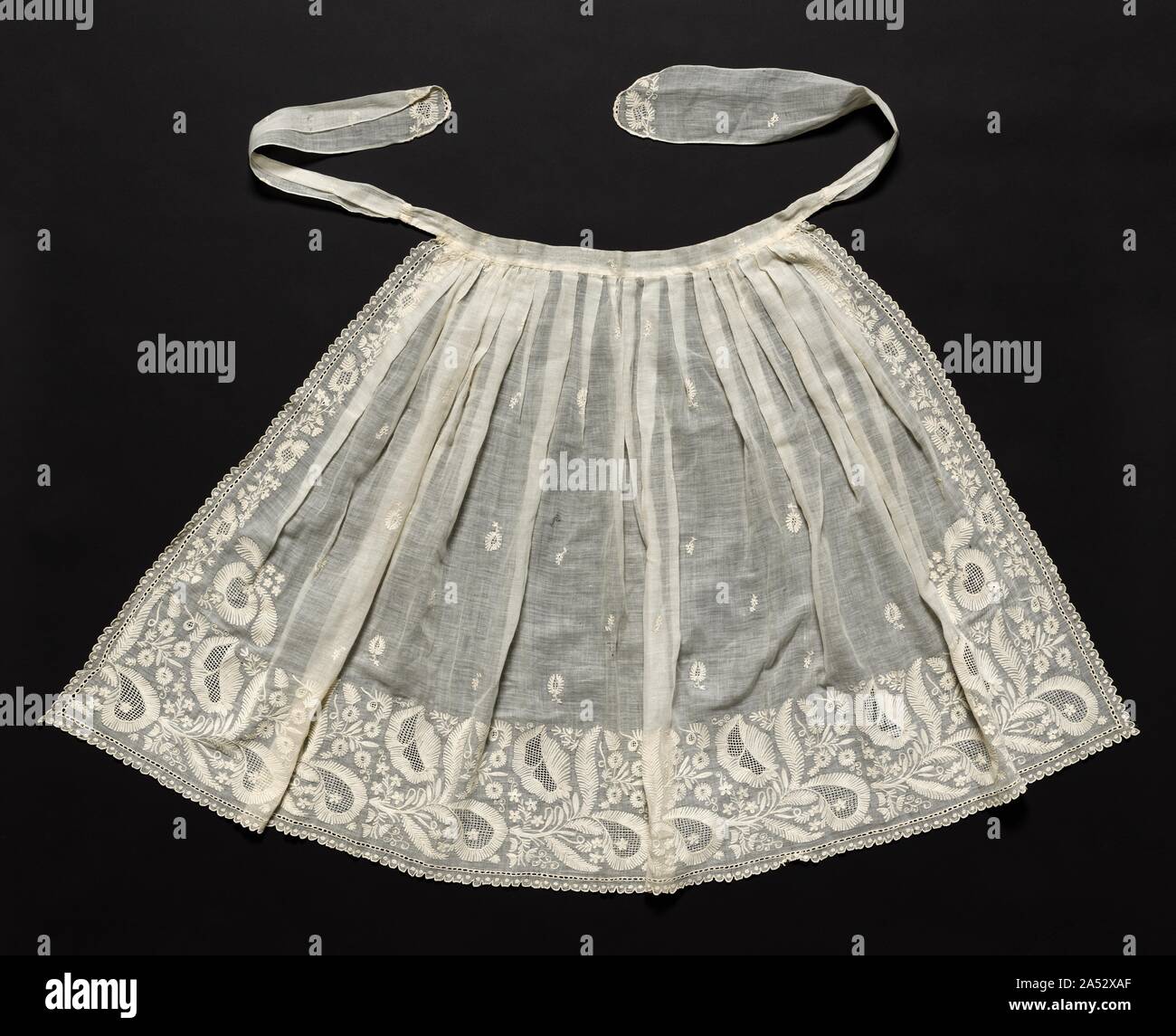 Wedding Apron, c. 1830s Stock Photo - Alamy