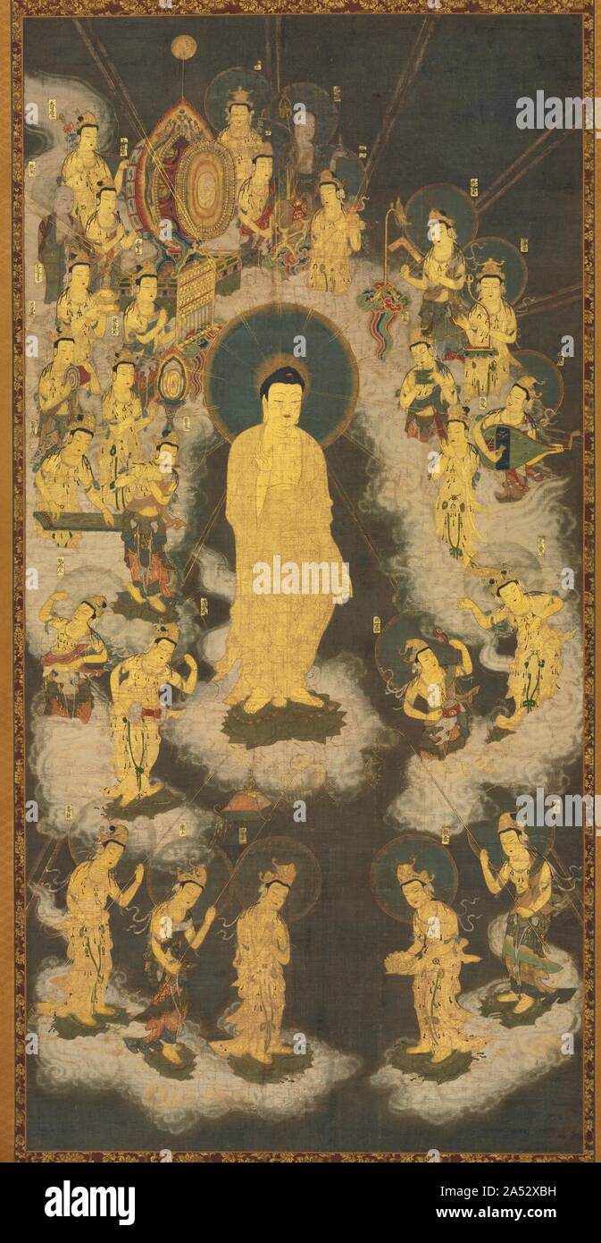 Welcoming Descent of Amida Buddha, 1300-33. In the Pure Land school of ...