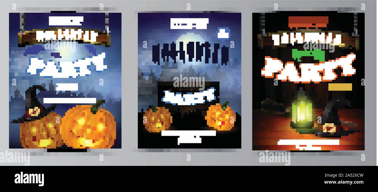 Halloween vertical background with pumpkins Stock Vector Image & Art ...