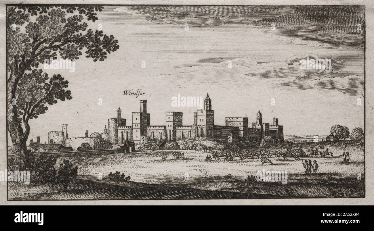 Windsor Castle from the Southeast, 1600s Stock Photo - Alamy