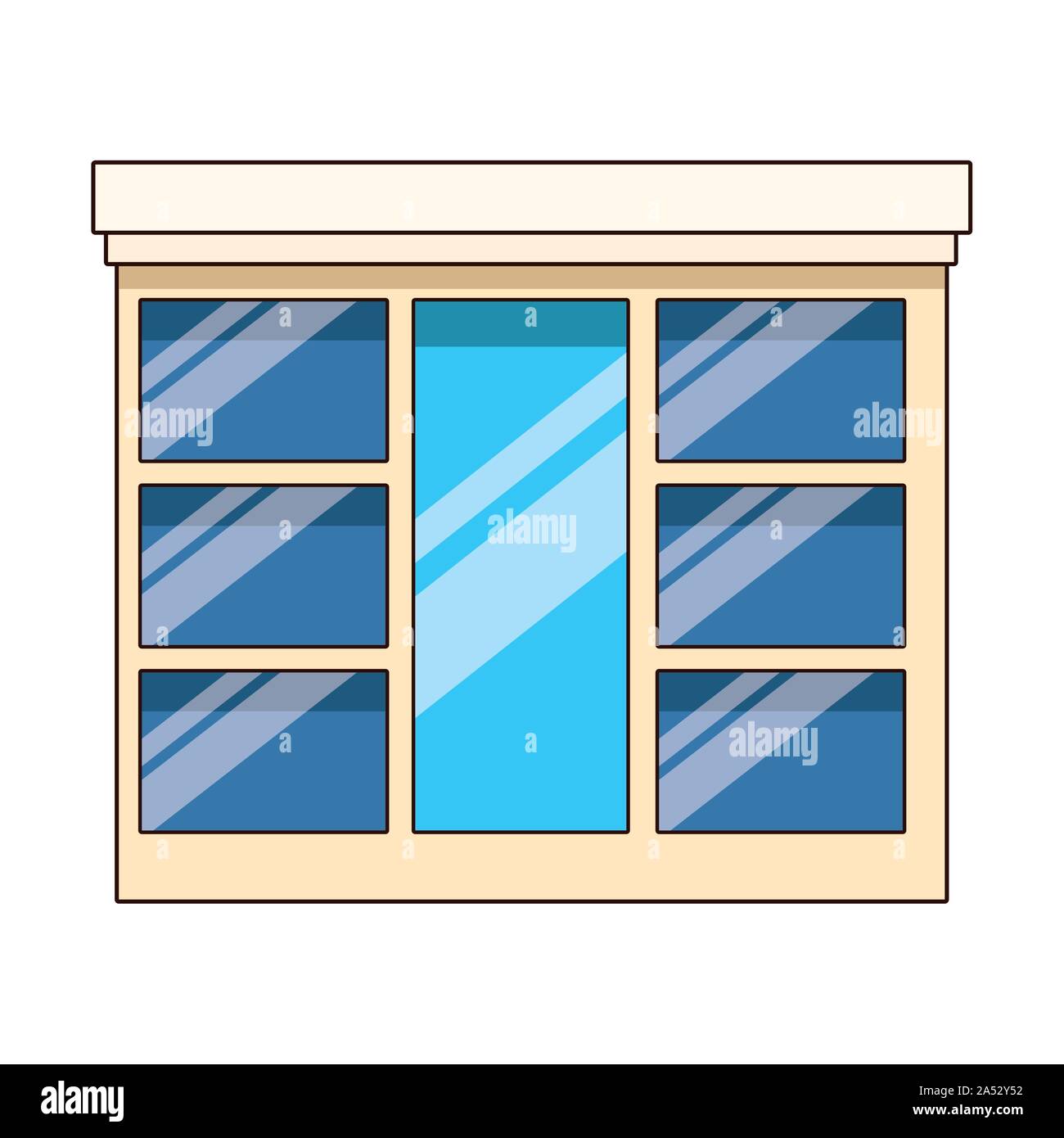 Flat window looking room Cut Out Stock Images & Pictures - Alamy