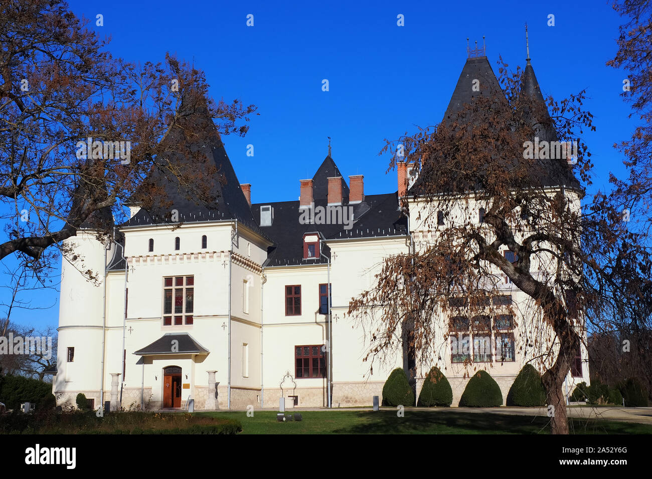 Andrássy castle, Tiszadob, Szabolcs-Szatmár-Bereg county, Hungary ...