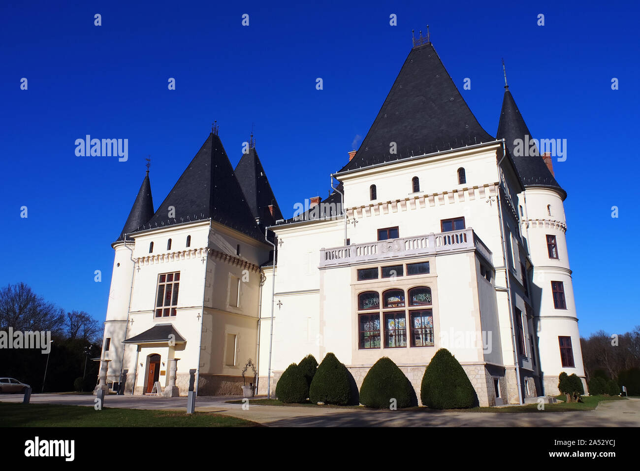 Andrássy castle, Tiszadob, Szabolcs-Szatmár-Bereg county, Hungary ...