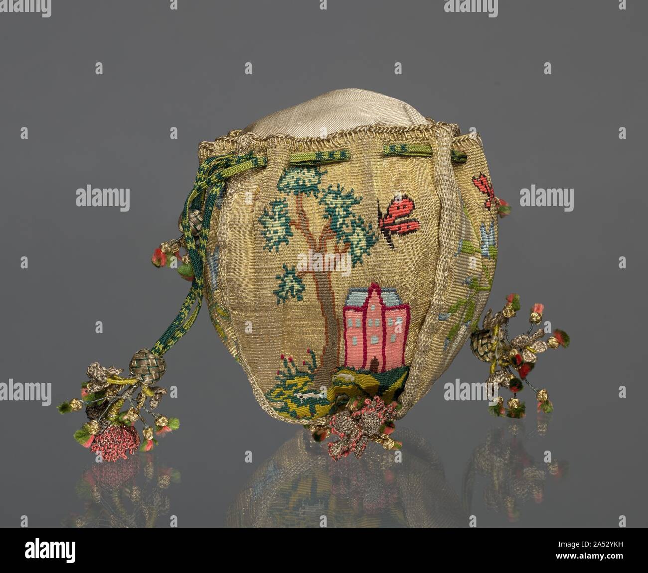 Woven Purse, 1700s Stock Photo - Alamy