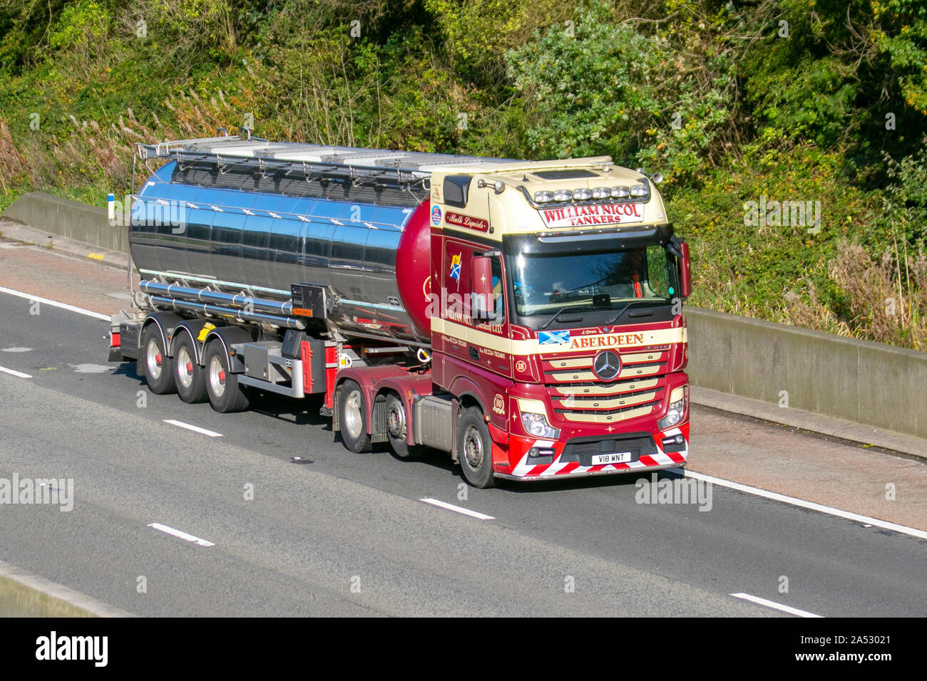 William Nicol Bulk Liquid Tankers Scotland; Motorway heavy bulk Haulage ...