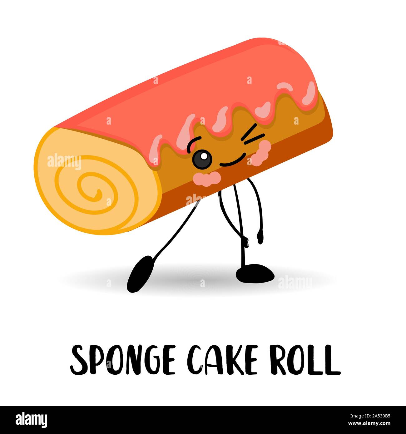 Swiss cake roll Stock Vector Images - Alamy