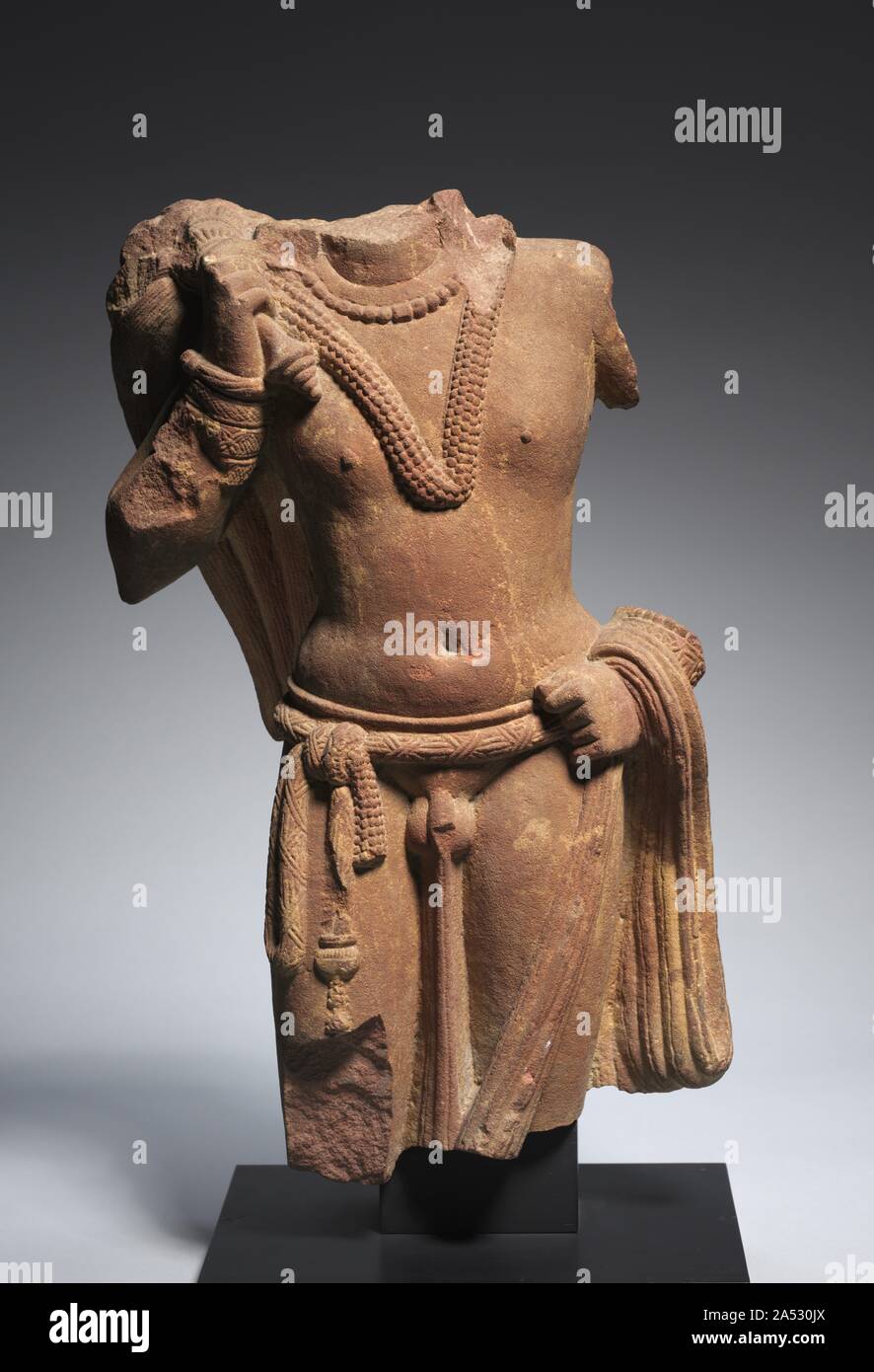 Attendant Bearing a Fly Whisk (Chauri), c. 100-150. This graceful ...