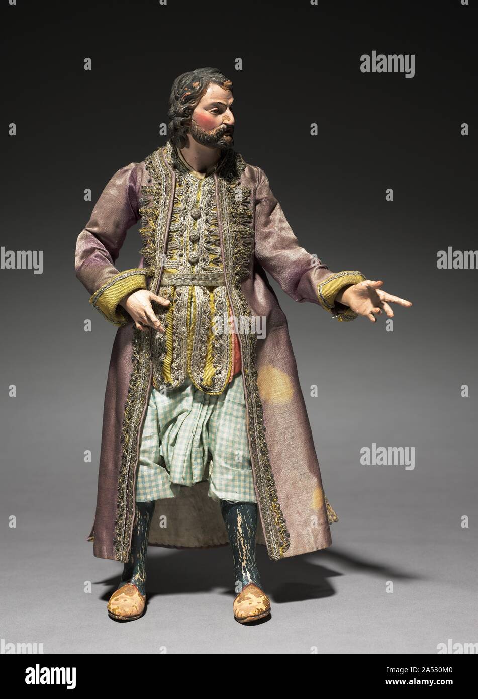 Figure from a Crèche: Standing Man, 1780-1830. The practice of creating ...