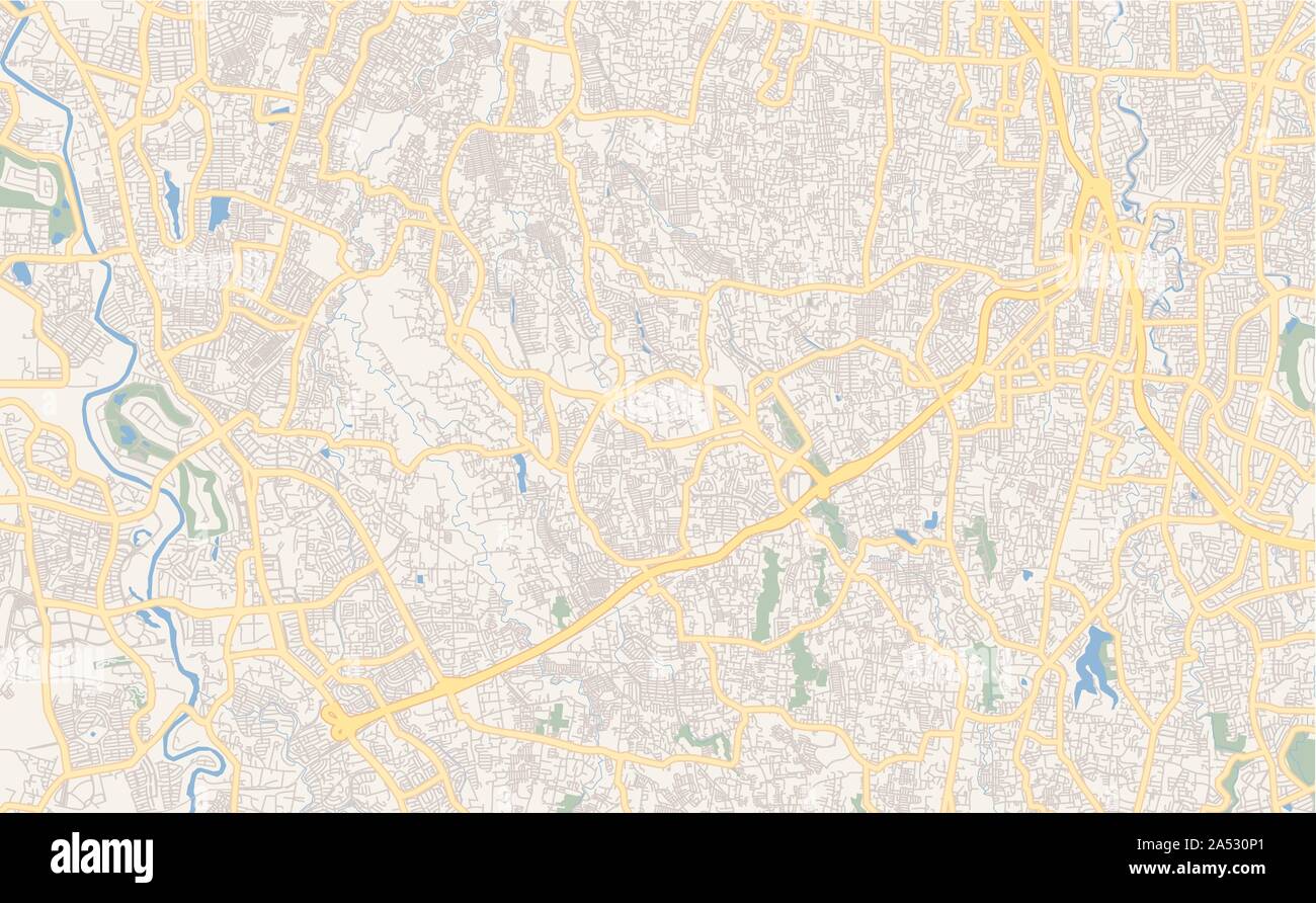 Tangerang map indonesia Stock Vector Images - Alamy