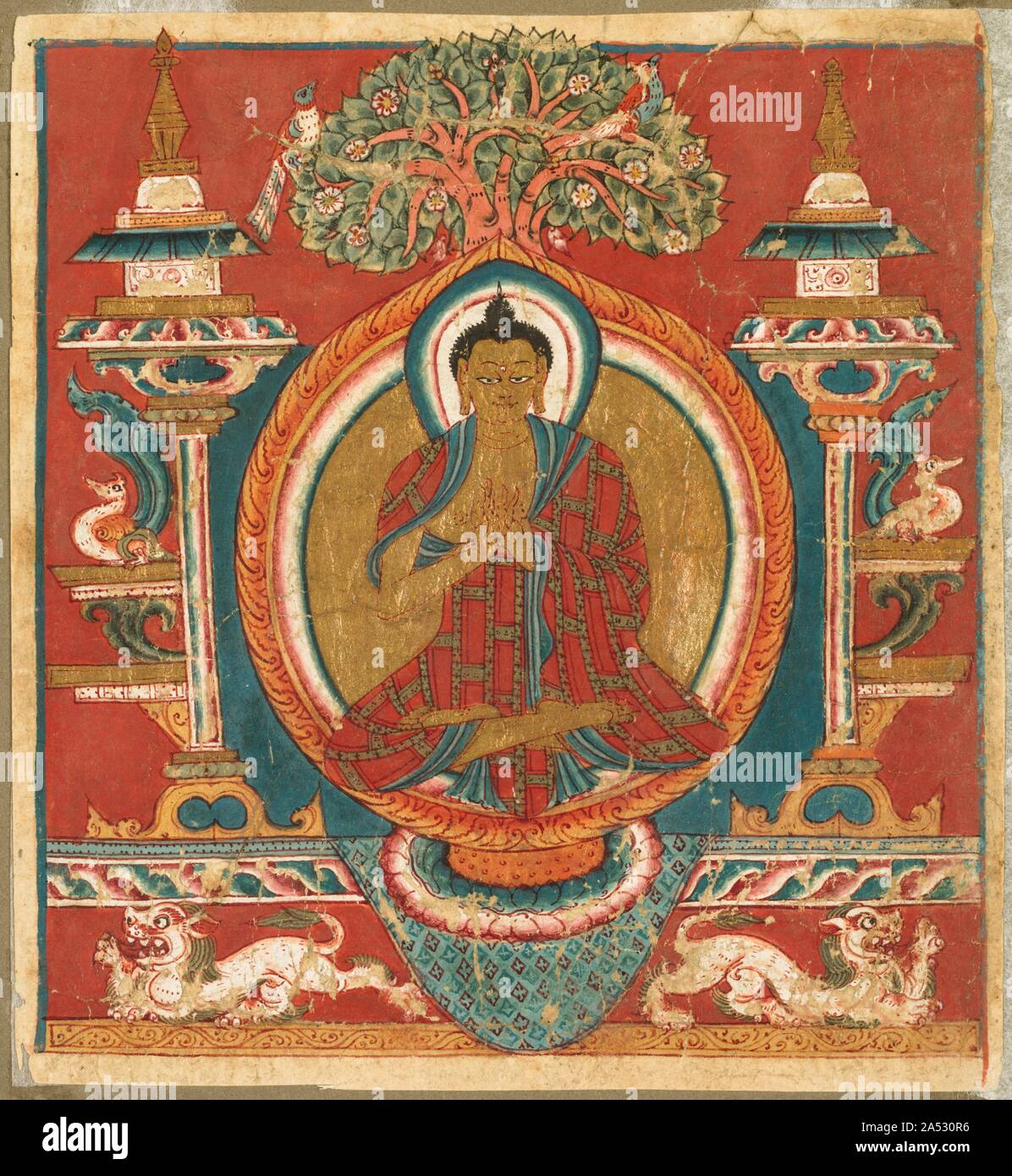 Preaching Sakyamuni, 1000s. Buddhism was introduced to Tibet in the 7th ...