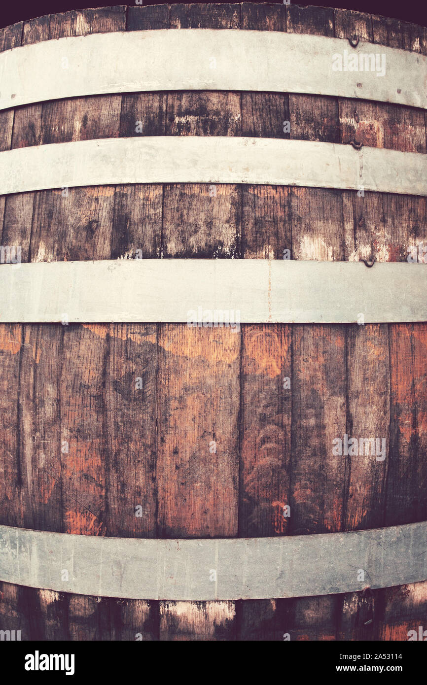 wine cask made of wood, a rustic background for tavern menu or others ...