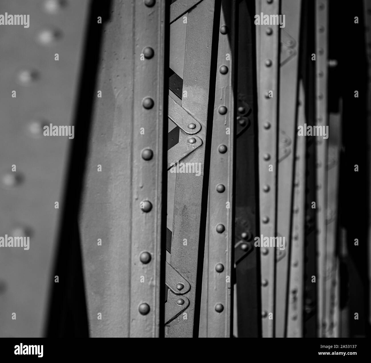 Metal bridge rivets hi-res stock photography and images - Alamy