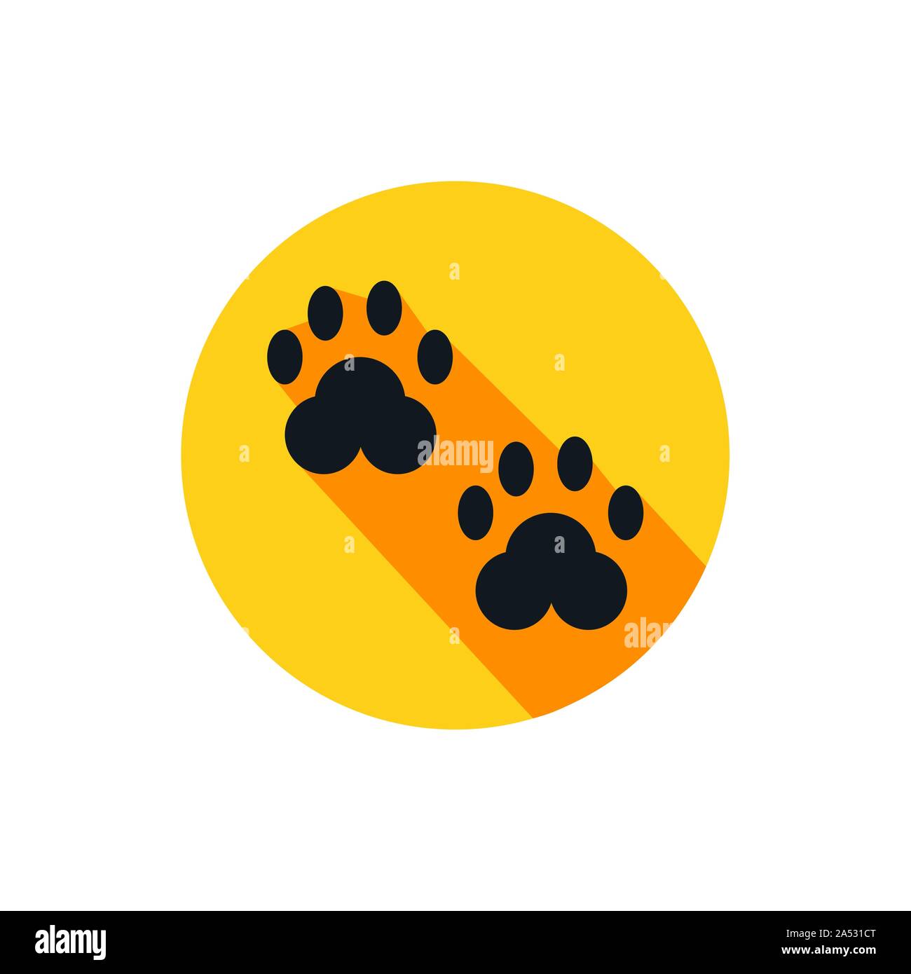 Dog prints icon design, Mascot pet animal nature cute and puppy theme ...