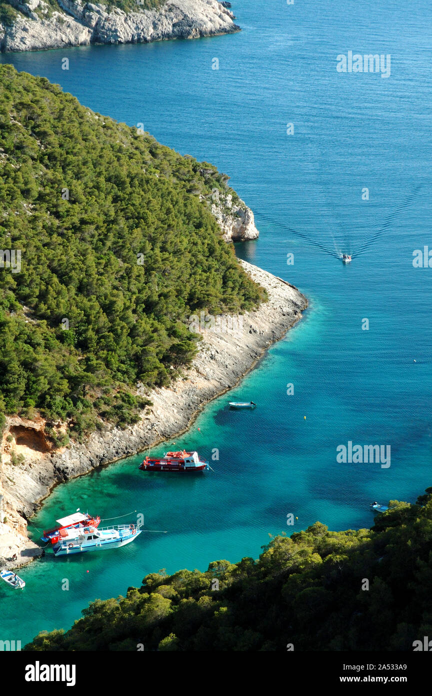Porto Vromi bay, Zakynthos island, Greece Stock Photo - Alamy