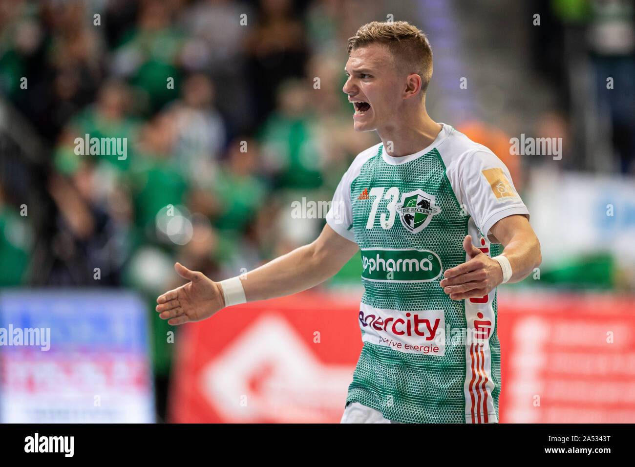 Hanover, Germany. 17th Oct, 2019. Handball: Bundesliga, TSV Hannover ...