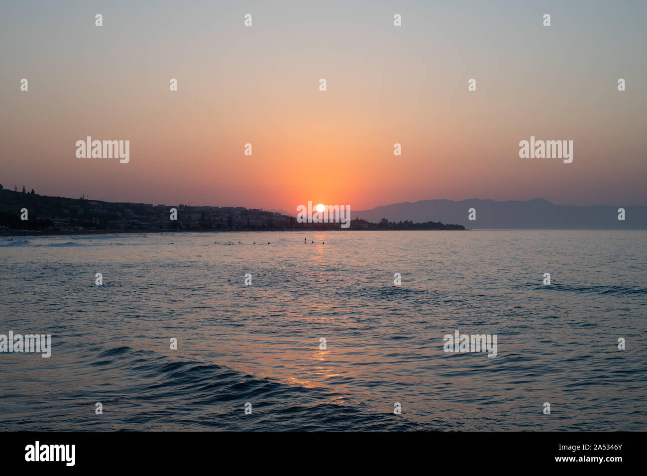 Beautiful sundown in crete greece hi-res stock photography and images ...