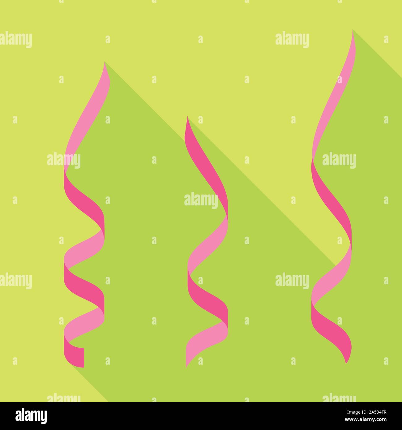 Pink serpentine icon. Flat illustration of pink serpentine vector icon ...