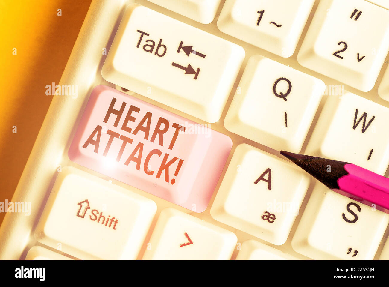 Conceptual hand writing showing Heart Attack. Concept meaning sudden ...