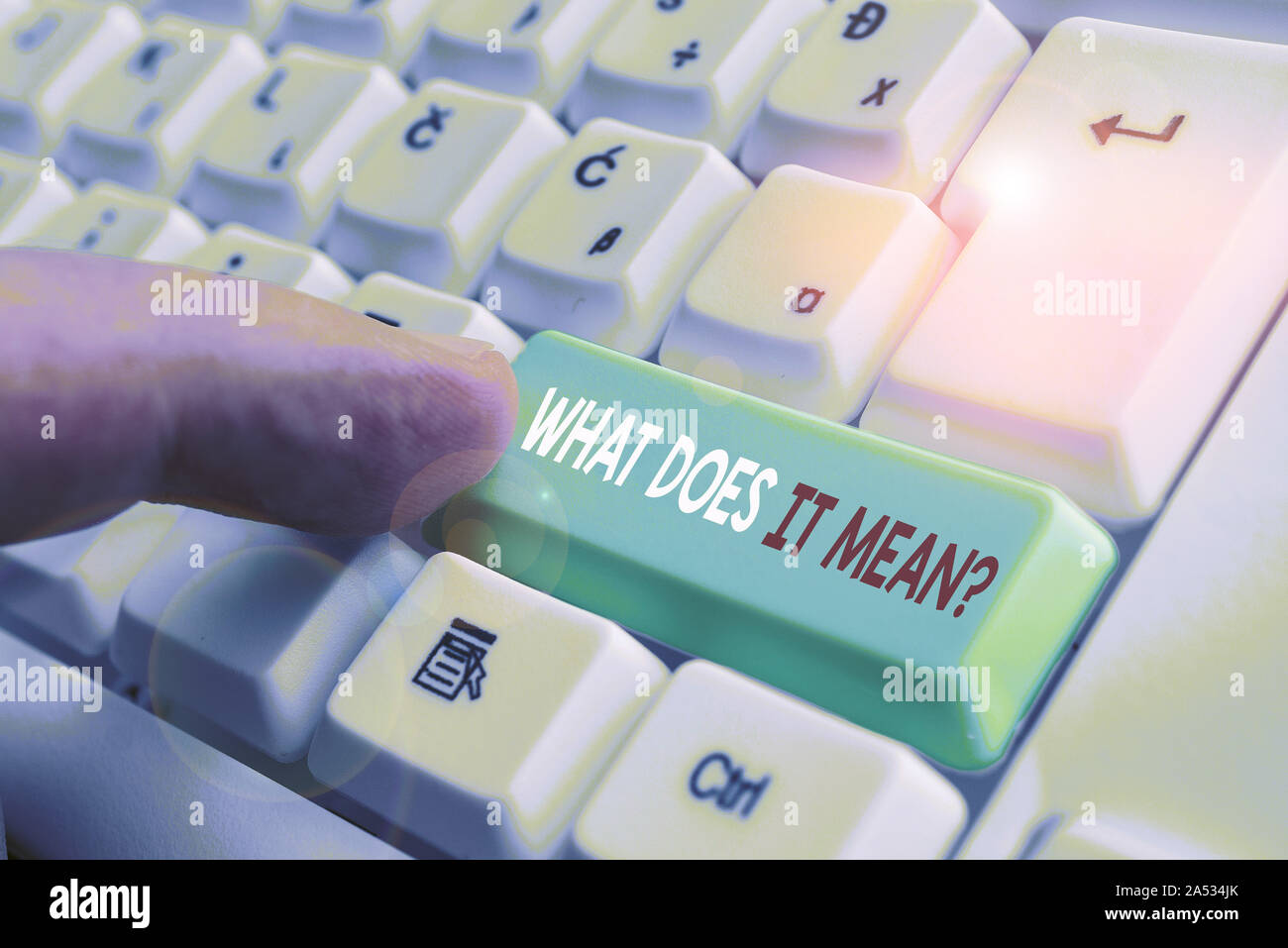 Word writing text What Does It Mean question. Business photo showcasing ...