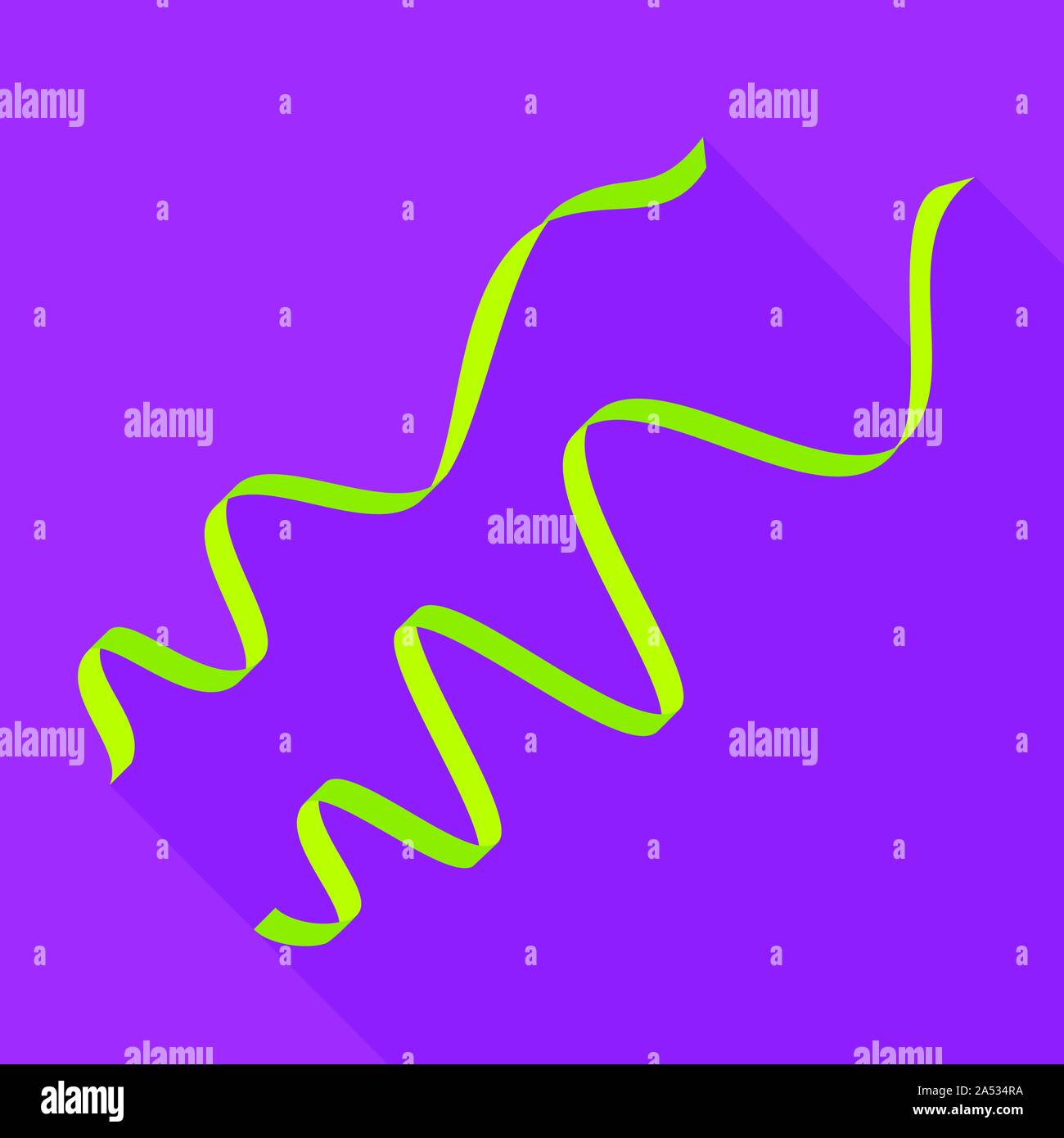 Swirl confetti icon. Flat illustration of swirl confetti vector icon ...
