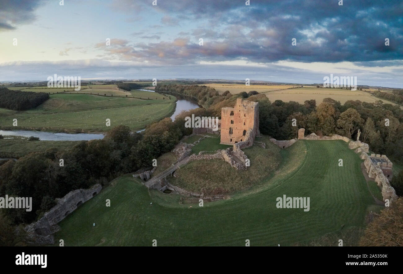 Norham Castle fortress on the Anglo Scottish Border once the most ...