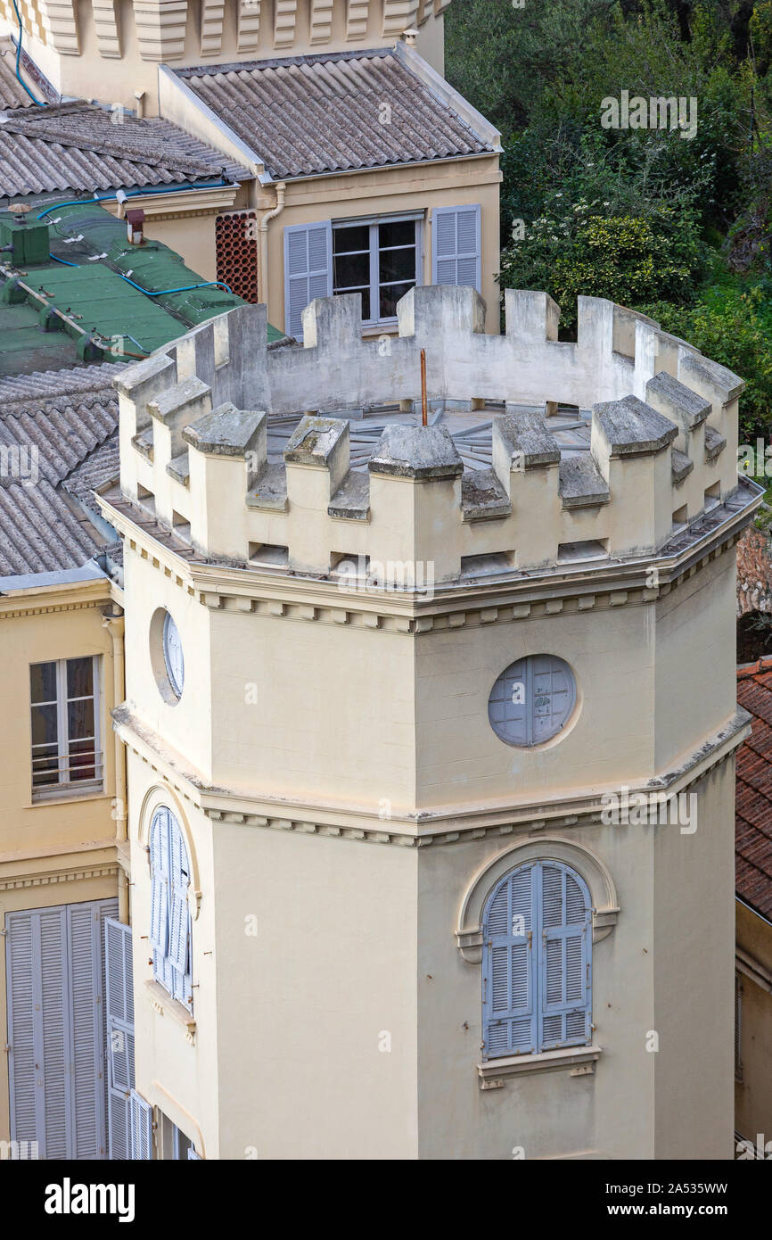 House Building Architecture Tower Nice France Stock Photo - Alamy