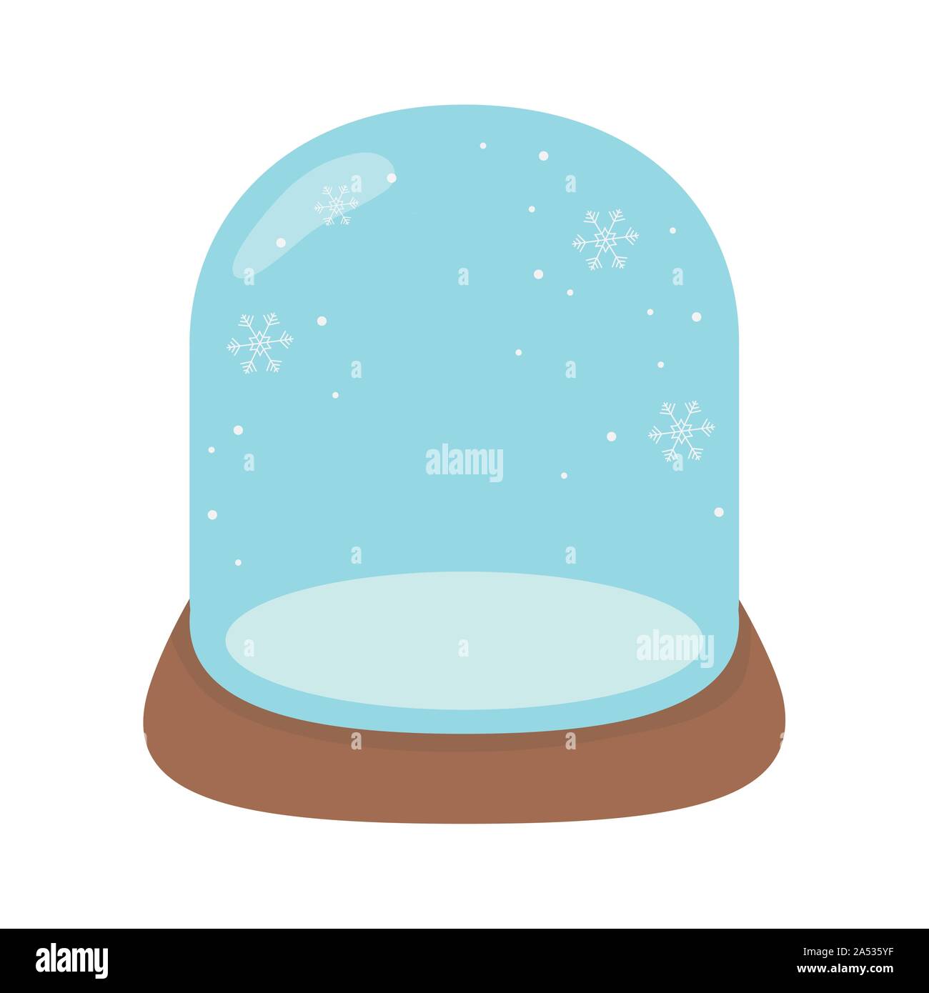 crystal ball snow celebration merry christmas vector illustration Stock ...