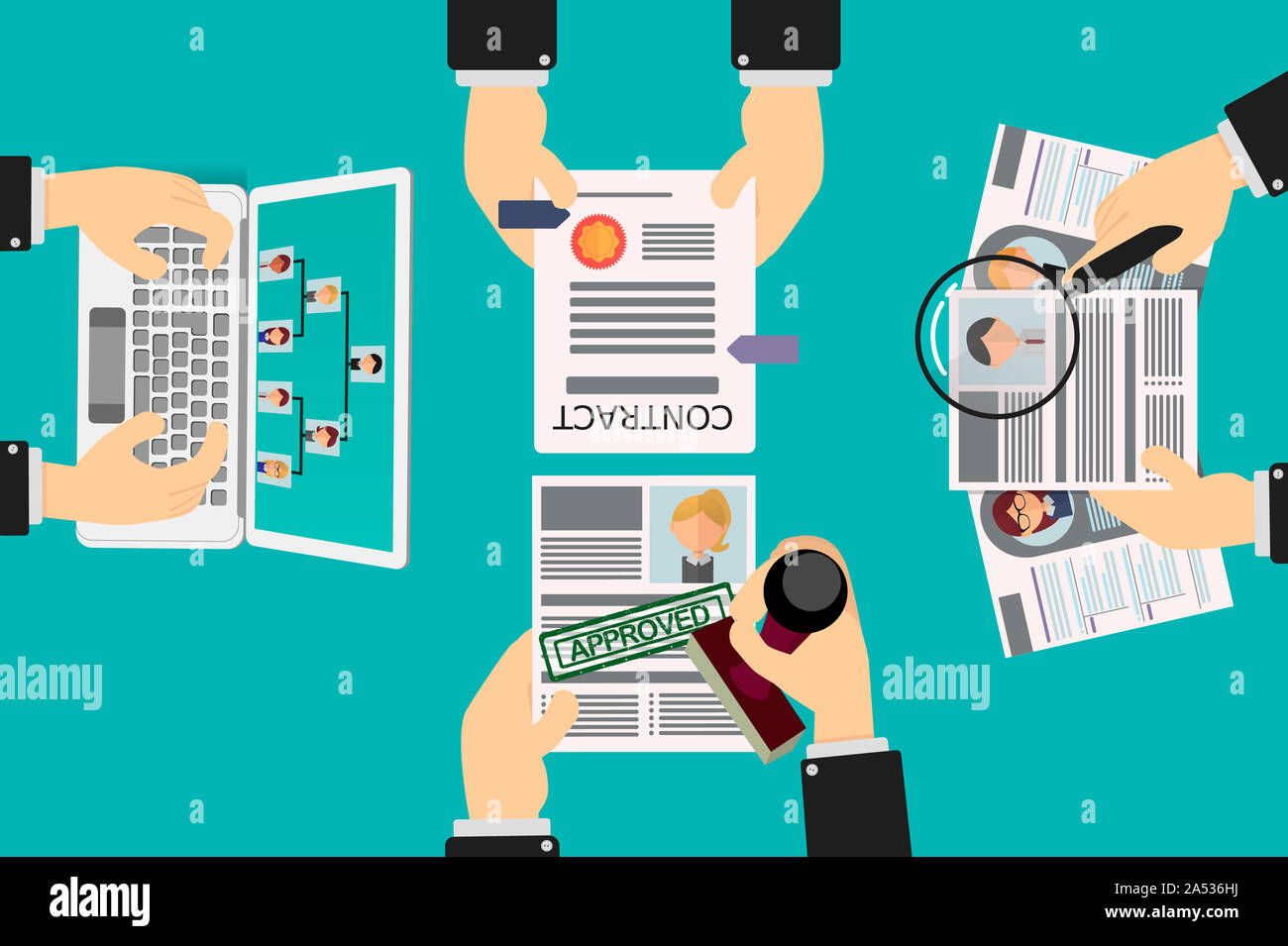 Human resources stamp hi-res stock photography and images - Alamy