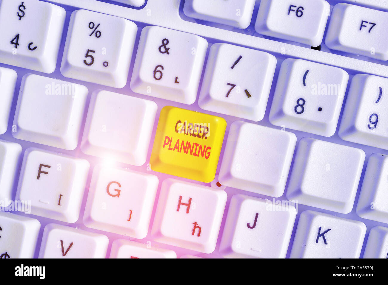 Writing note showing Career Planning. Business concept for ...