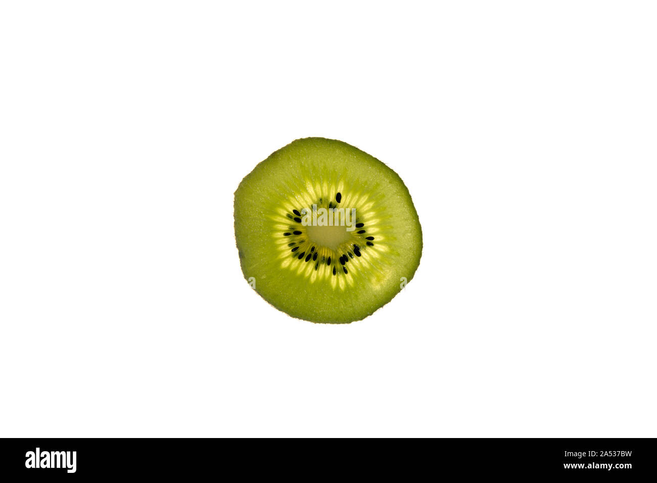 Fresh Kiwi Fruit slice. Isolated on White back ground Stock Photo - Alamy