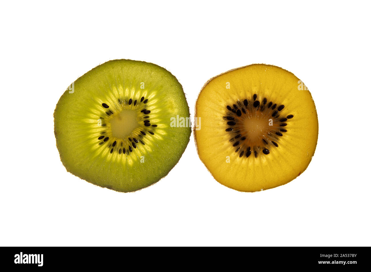 Fresh Kiwi Fruit slice. Isolated on White back ground Stock Photo - Alamy