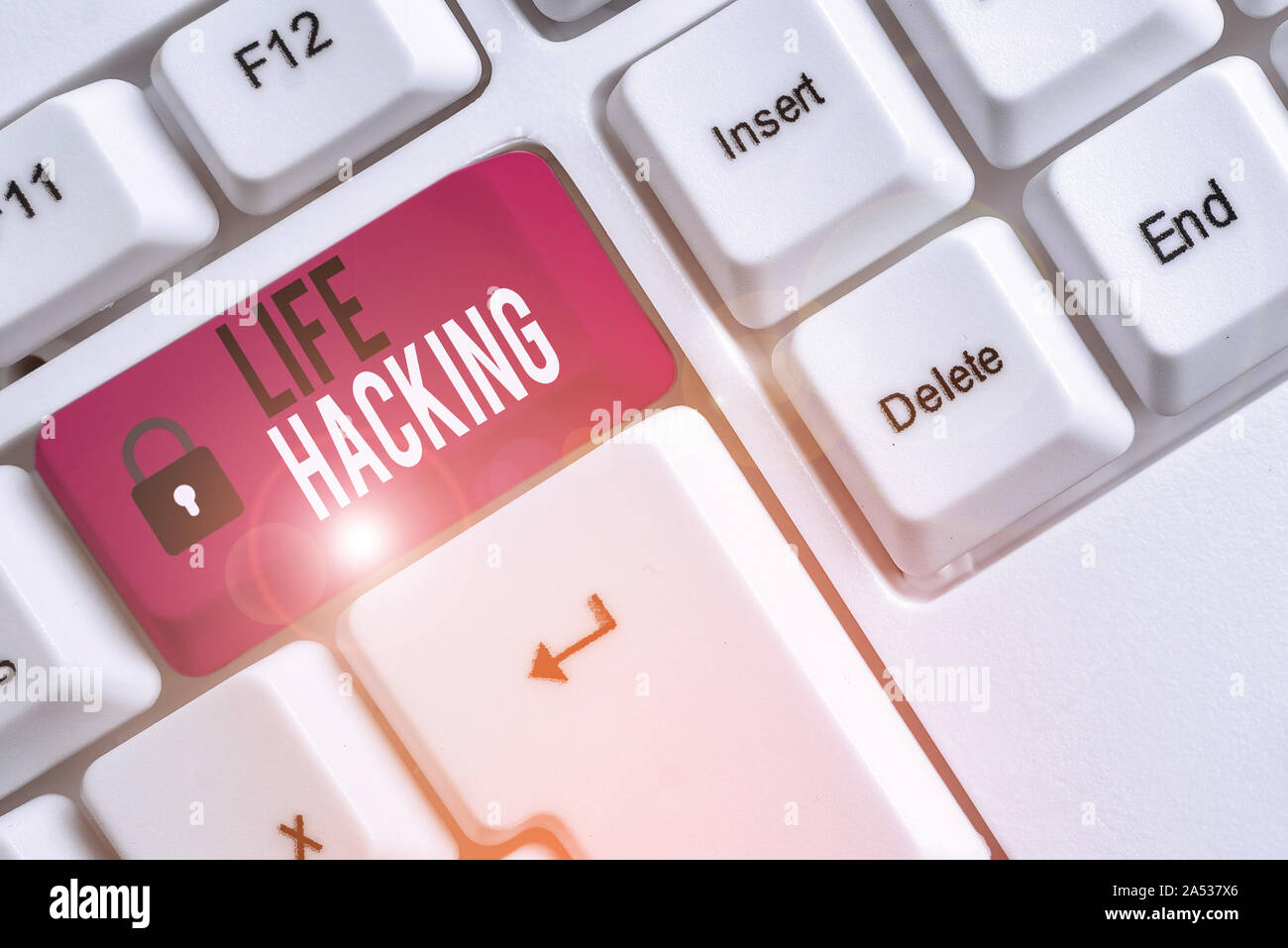 Conceptual hand writing showing Life Hacking. Concept meaning Simple ...