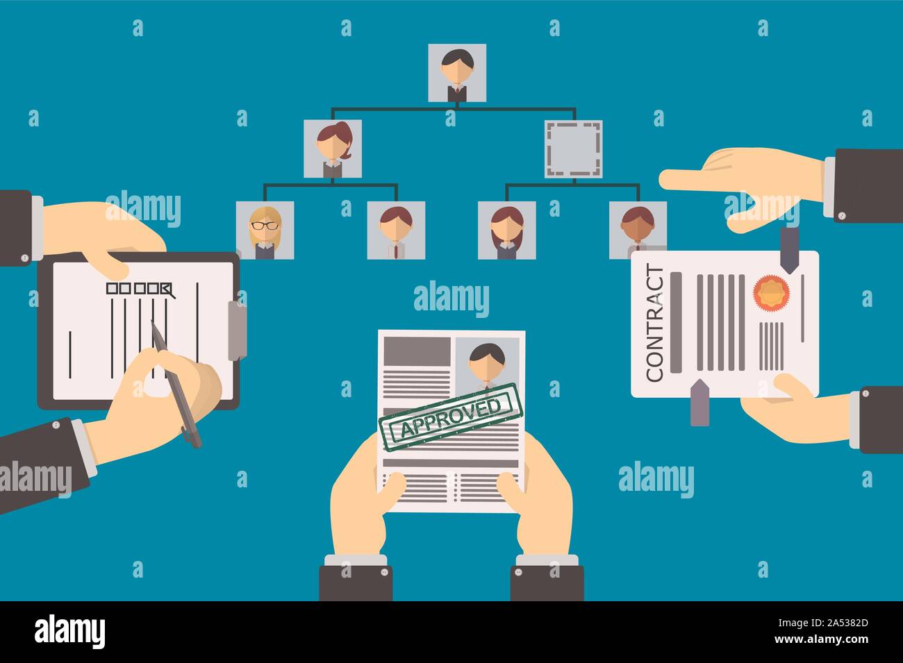 Office position chart hi-res stock photography and images - Alamy
