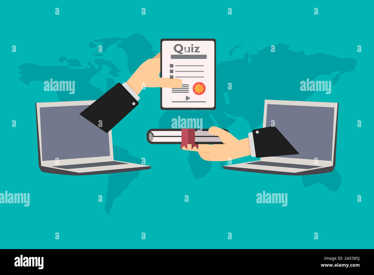 online education, the student receives certificate after submitting ...