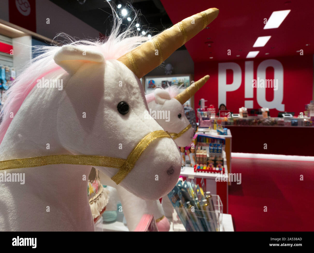 PIQ Store in The Shops at Hudson Yards Complex, NYC, USA Stock Photo ...