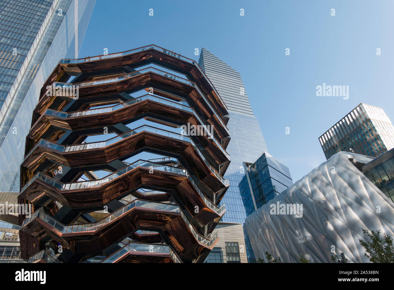 The Vessel structure is the centerpiece of the Hudson Yards Complex ...