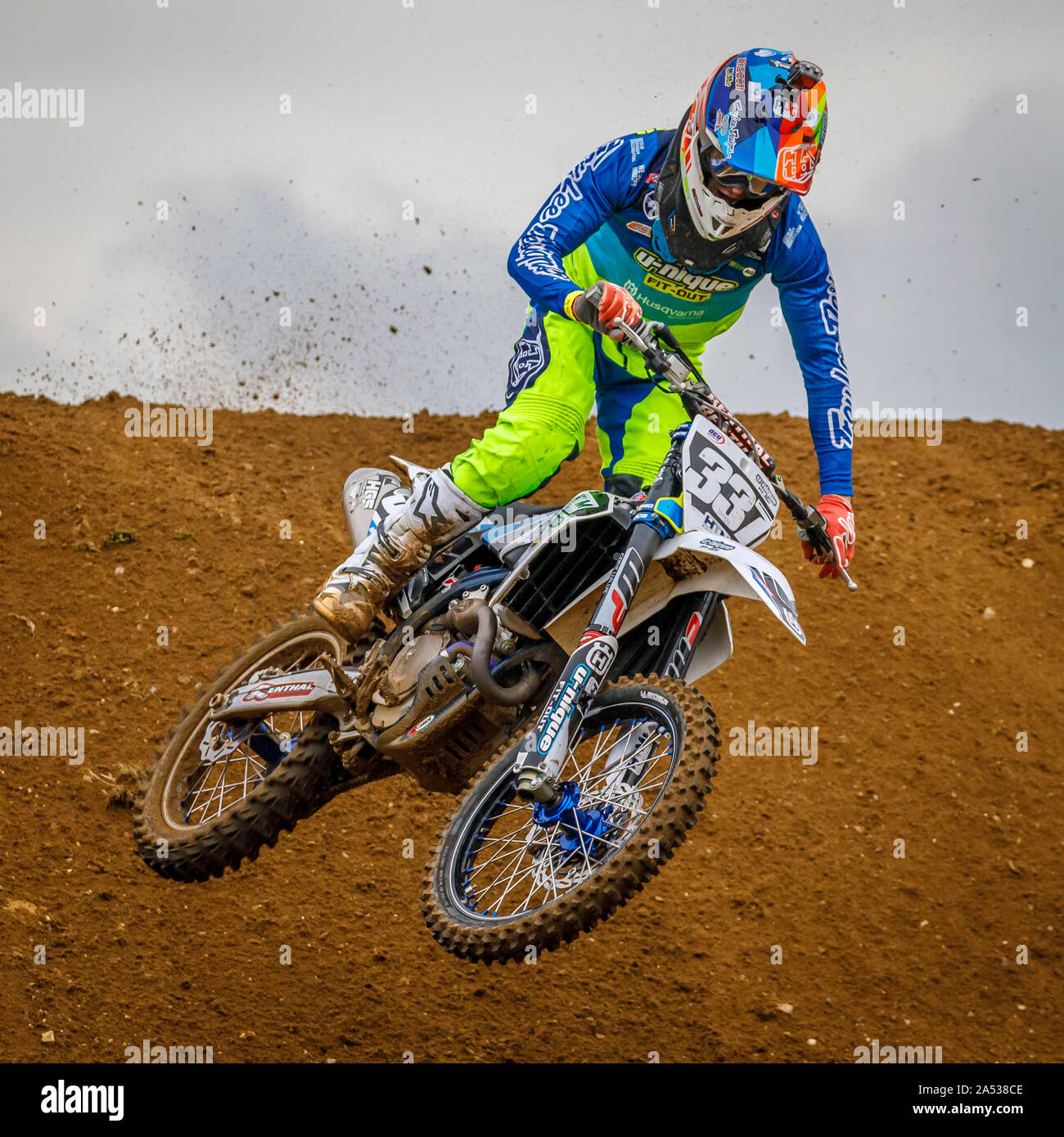 Glenn McCormick on his Unique Fitout Husqvana during the MX2 Maxxis ...